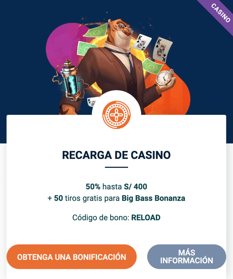 Casinos online con los mejores bonos de recarga | Perú 2024